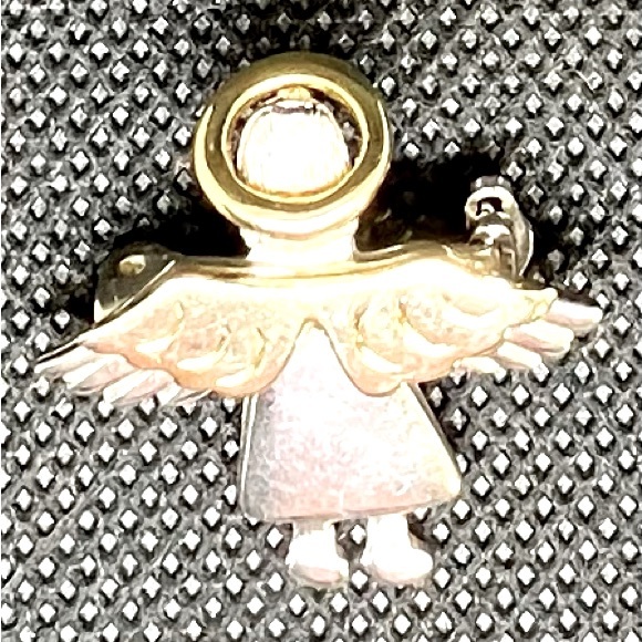 Jewelry | Vintage Guardian Angel Pin Christmas Jewelry | Poshmark